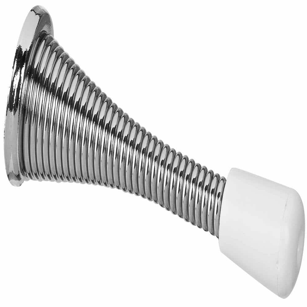Stanley-National Hardware Residential Polished Chrome Spring Door Stop ...