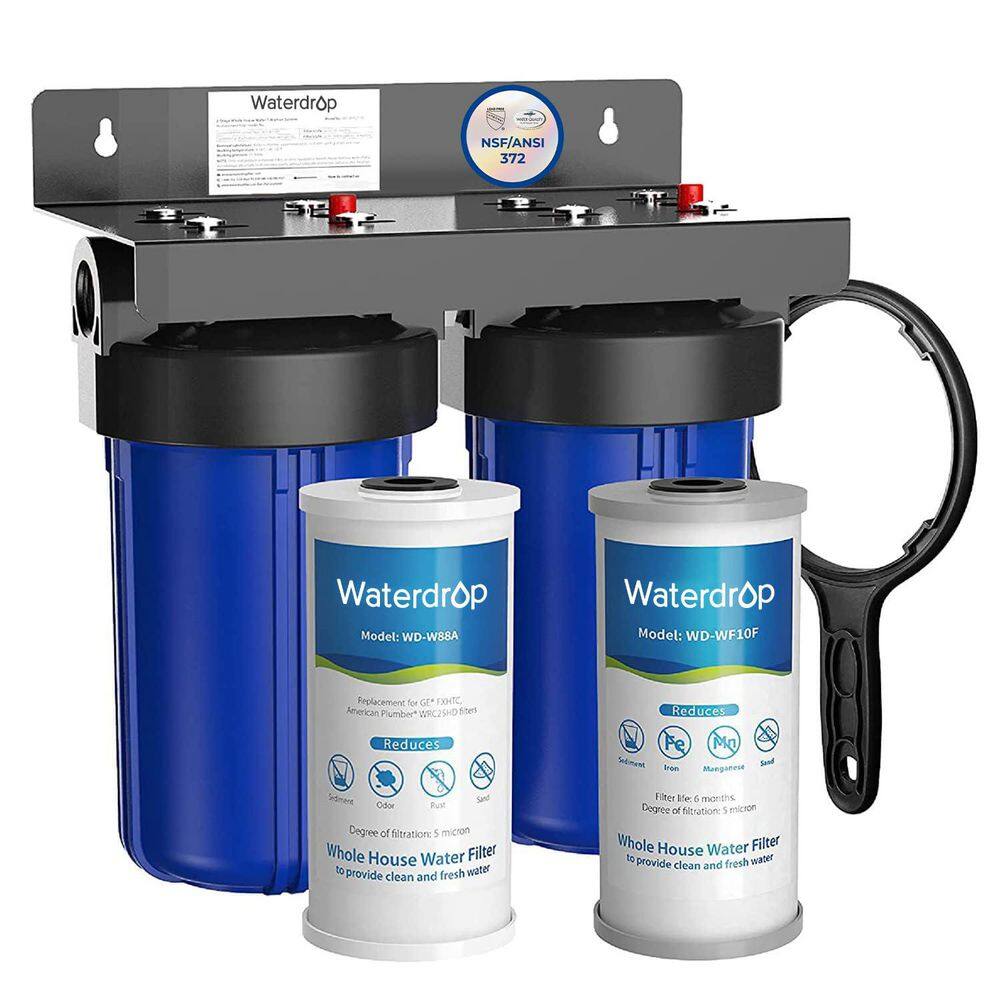 Waterdrop Whole House Water Filter System, Reduce Iron and Manganese ...