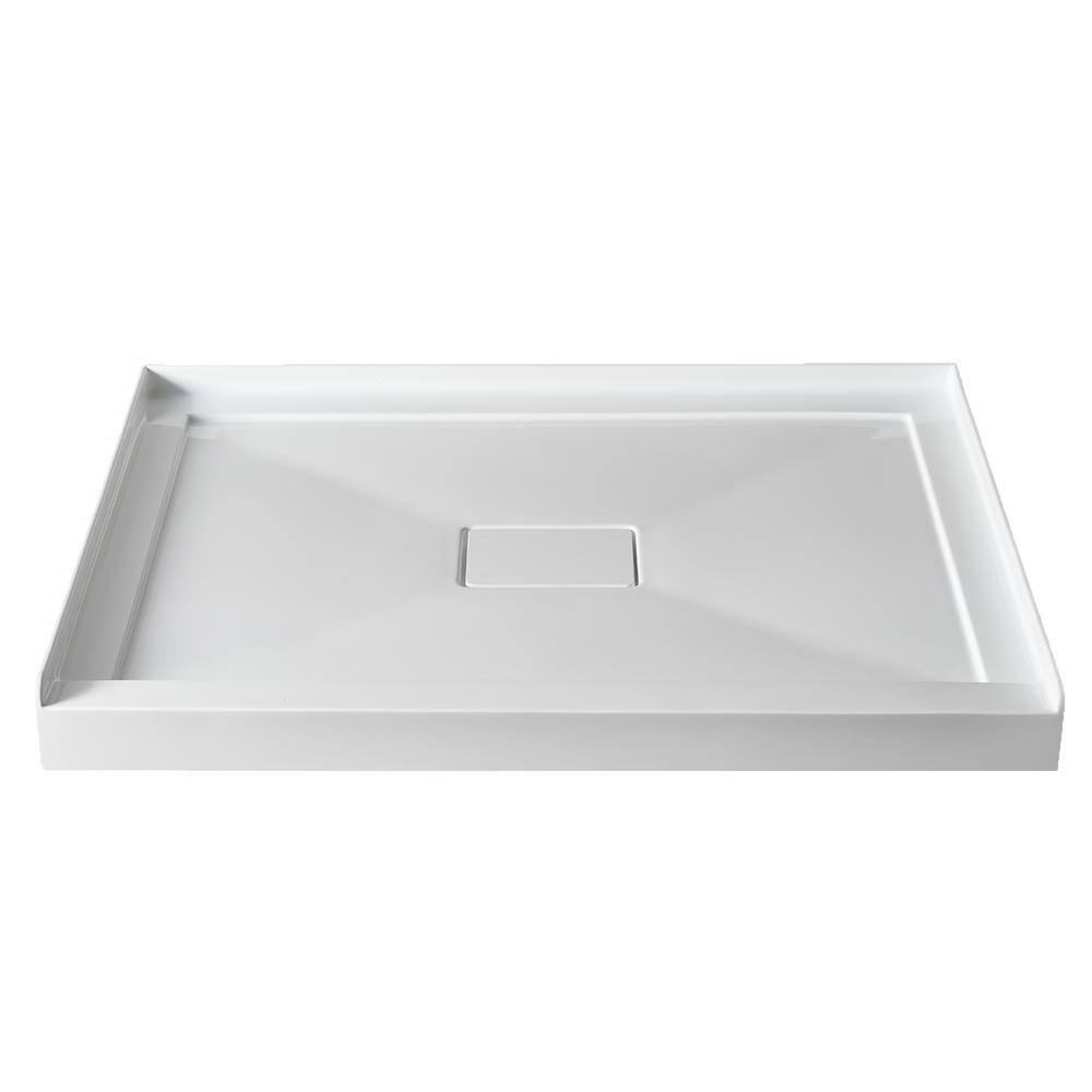 Getpro 42 in. L x 34 in. W Acrylic Single Threshold Alcove Shower Pan ...