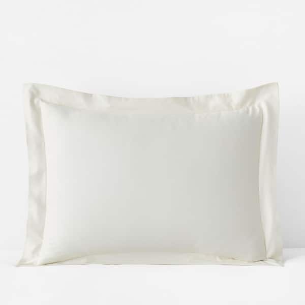 The Company Store Legends Luxury Egyptian Cotton Cream Sateen King Sham ...