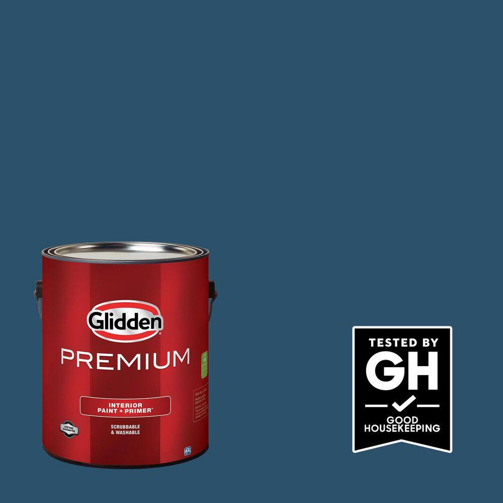 Glidden Premium 1 gal. Shimmering Sea PPG1152-7 Eggshell Interior Latex ...