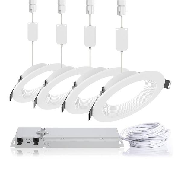 HALO HOME QuickLink 6 in. White Bluetooth Smart Canless Integrated LED ...