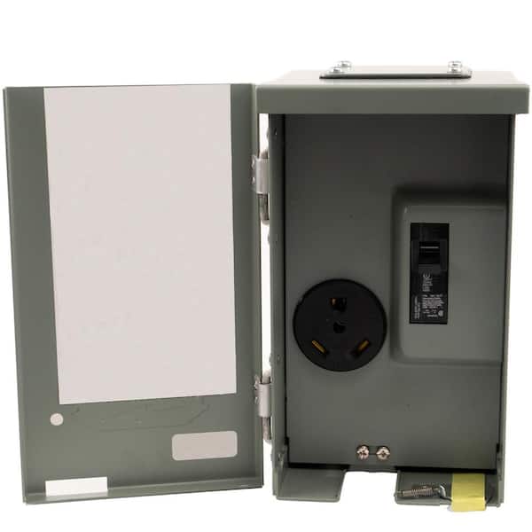 Connecticut Electric 30 Amp RV Power Outlet with 30 Amp Single-Pole ...