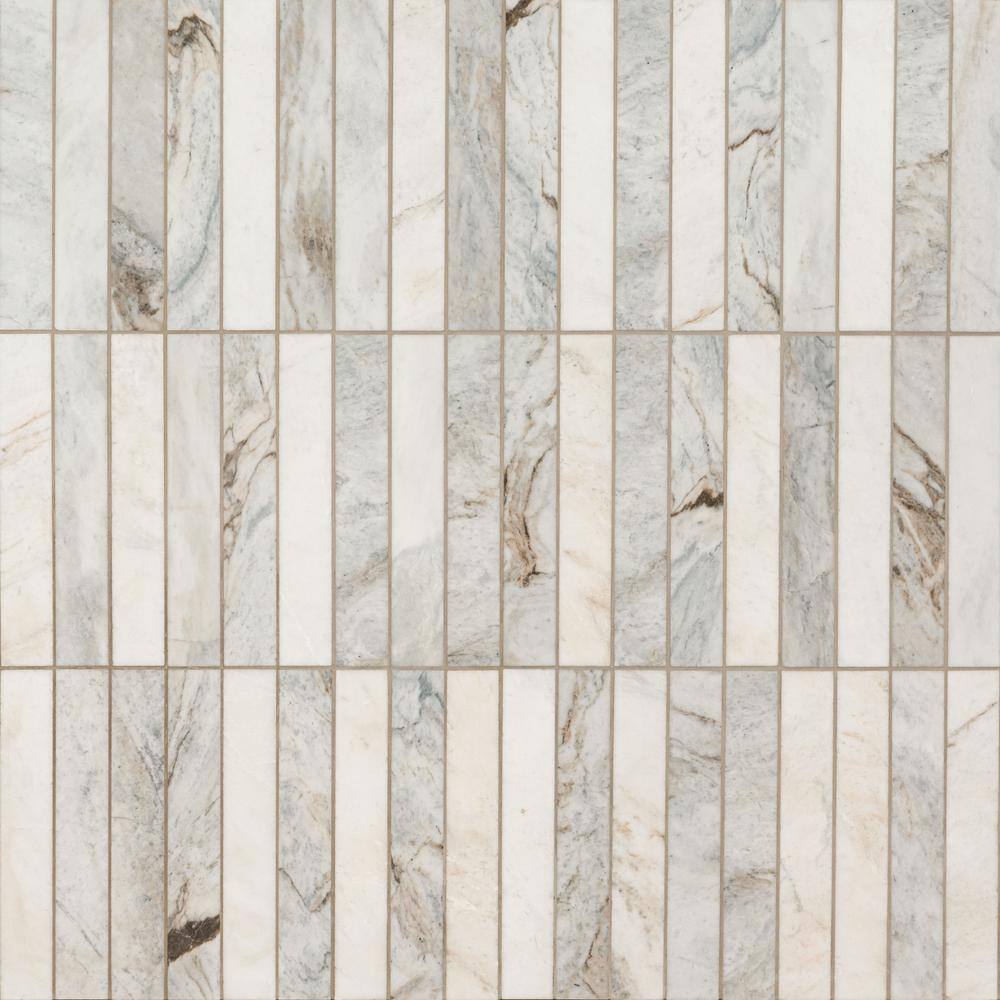 MSI Take Home Tile Sample-Arabescato Venato Stacked 4 in. x 4 in. Honed ...