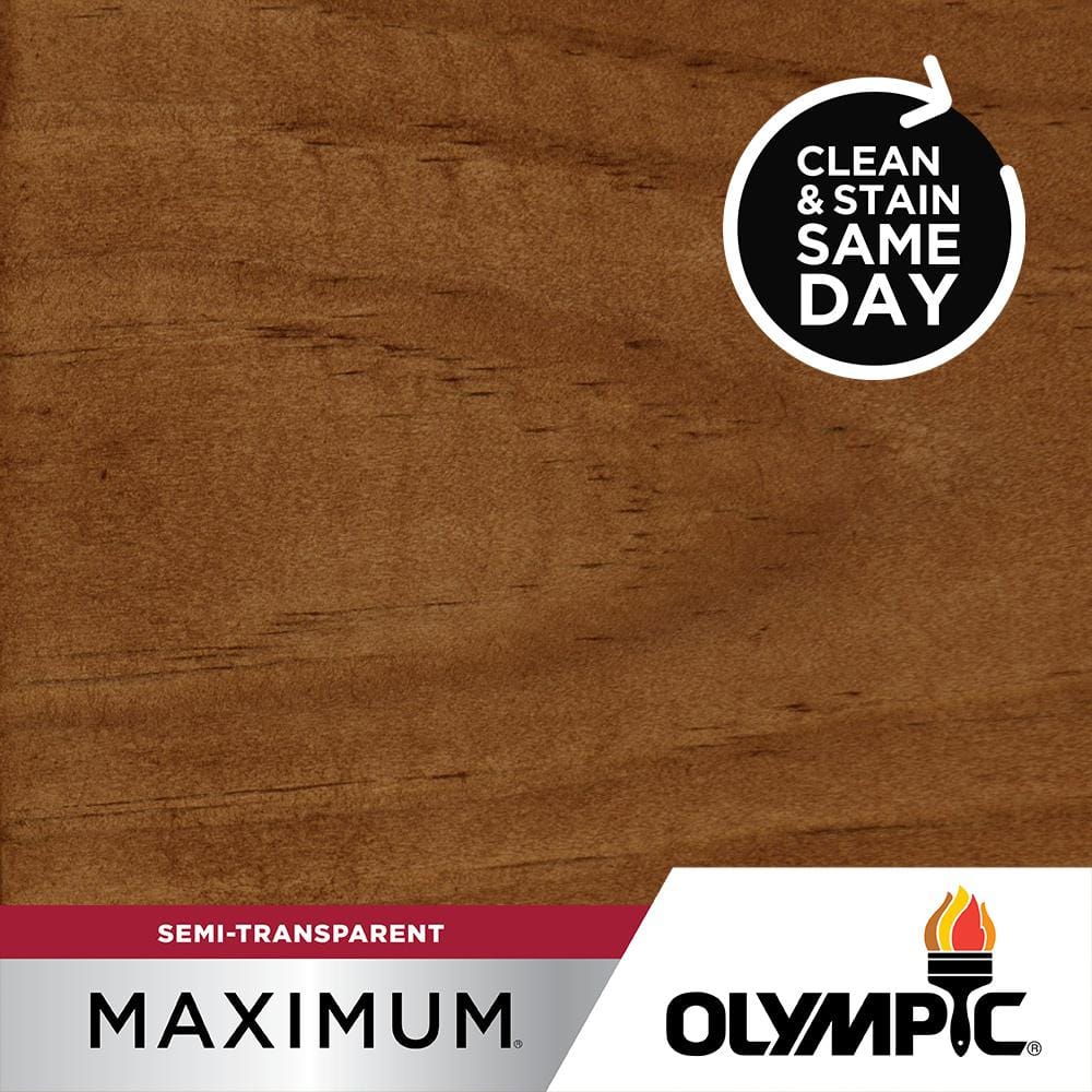 Reviews for Olympic Maximum 1 gal.ST-2027 Timberline Semi-Transparent Exterior Stain and Sealer ...