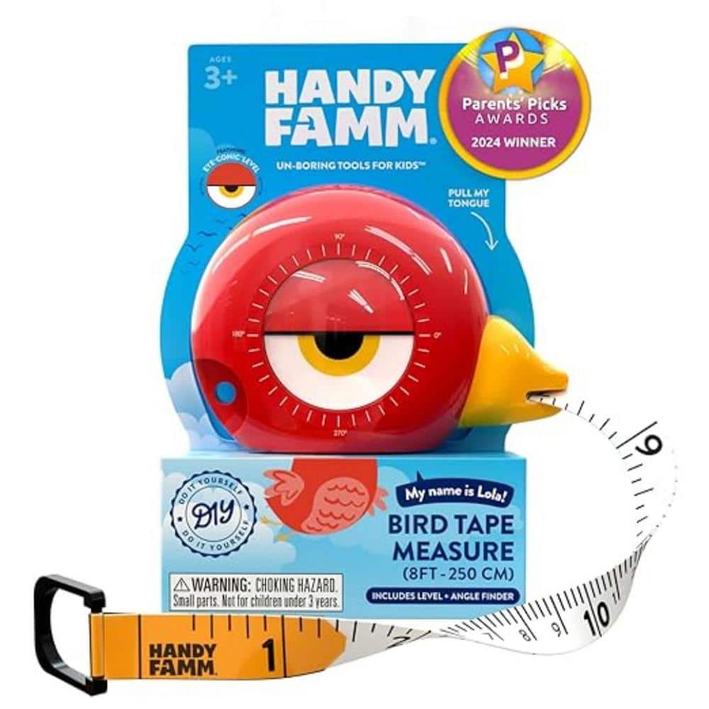 HANDY FAMM 250cm 8 ft. Metric Bird Kids Tape Measure HF-TT-1004 - The ...