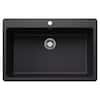 Blanco Liven SILGRANIT 33 in. Drop-In/Undermount Single Bowl Granite ...