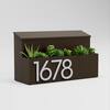 POST & PORCH The Garden Wall-Mounted Mailbox garden-brown - The Home Depot