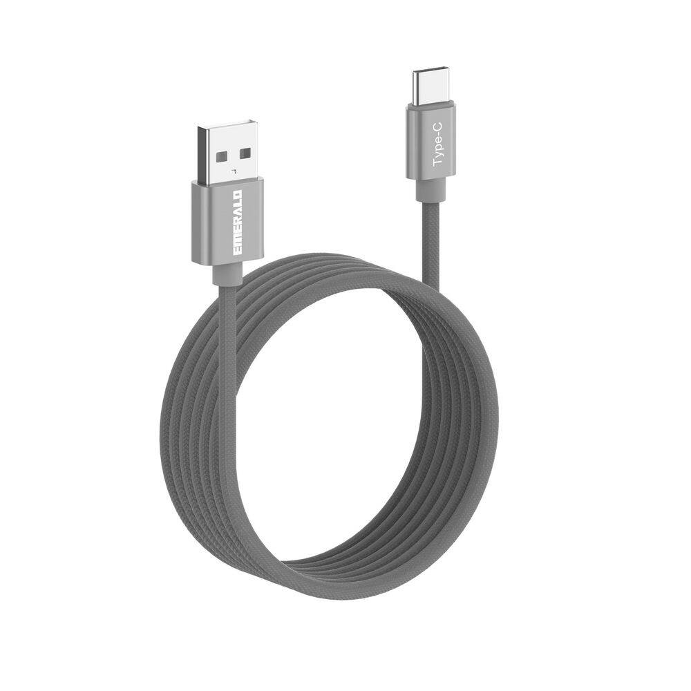 Emerald 10 ft. Braided Type C to Standard USB Charging Cable EE-AC10 ...