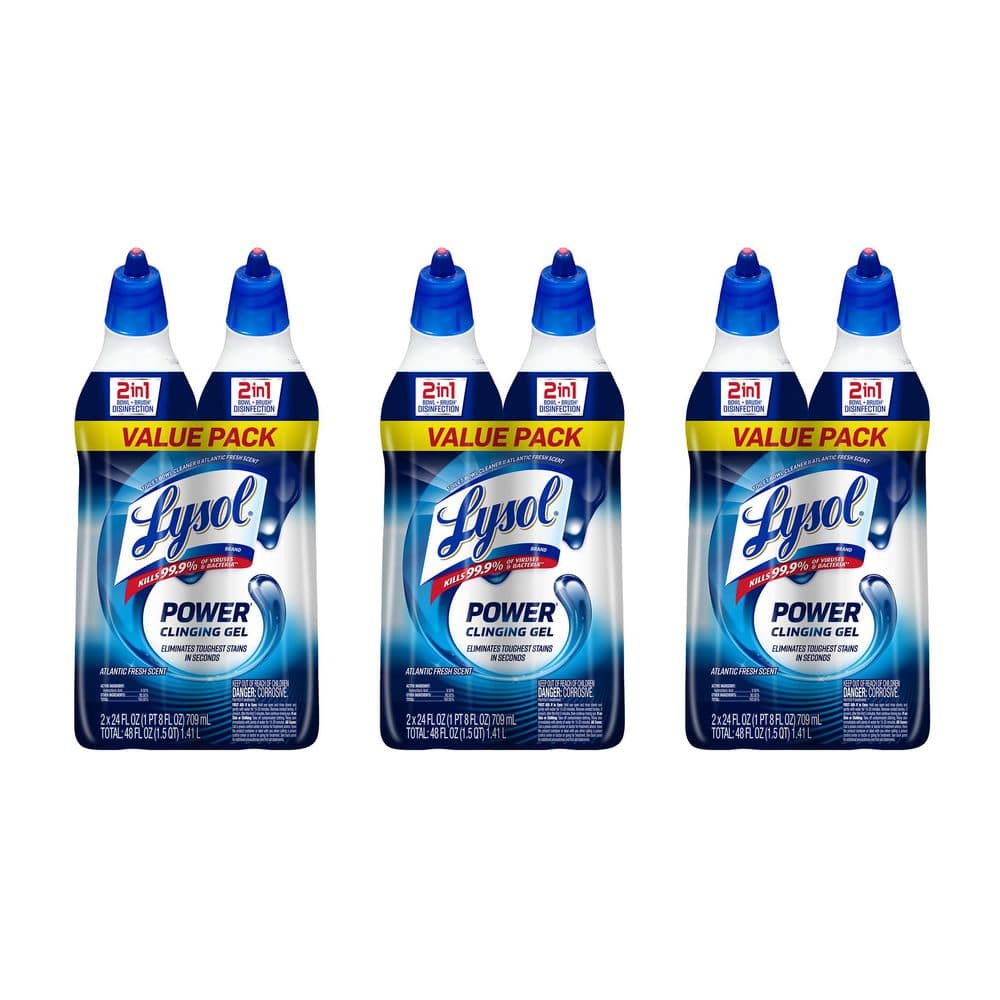 Reviews for Lysol Power Atlantic Fresh Scent Toilet Bowl Cleaner Gel ...