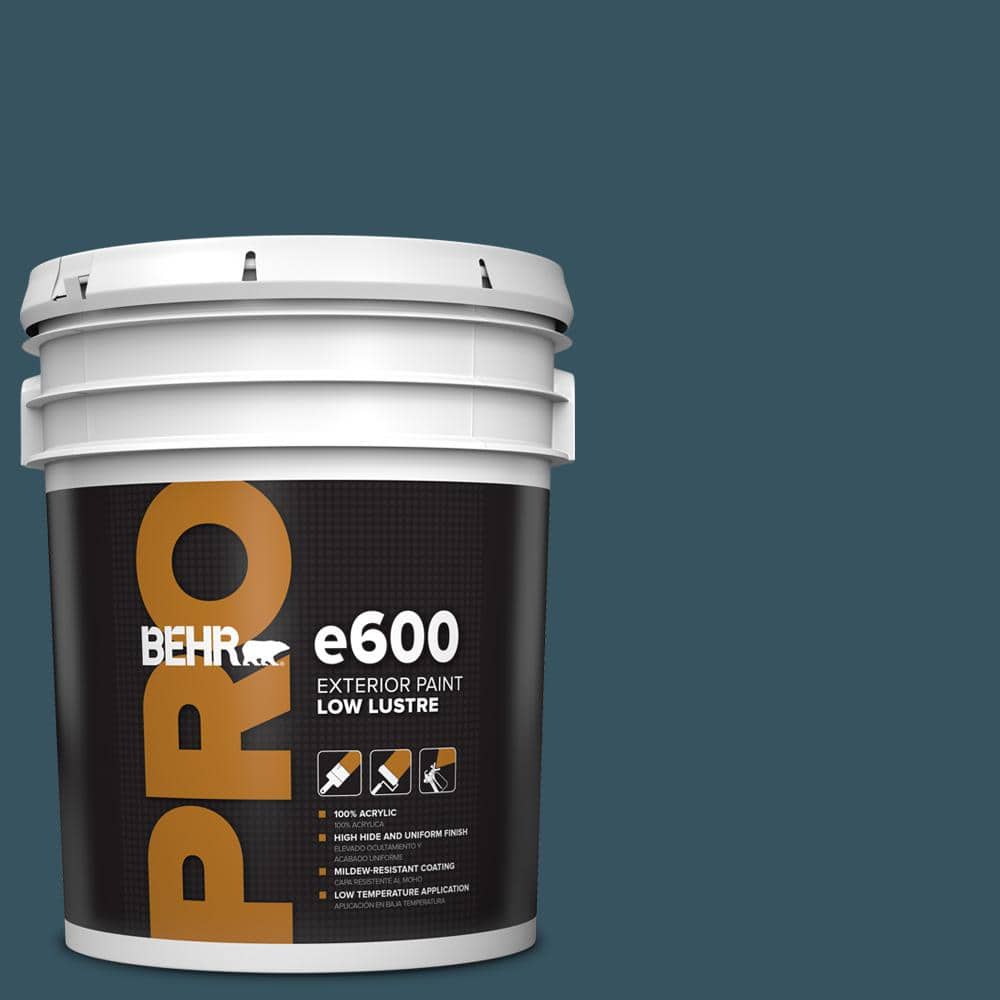 BEHR PRO 5 gal. #MQ5-24 Opera Glasses Low Luster Exterior Paint PR62305 ...