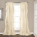 Lush Decor Reyna Juvy Ivory Room Darkening Window Panel - 95 in. x 54 ...