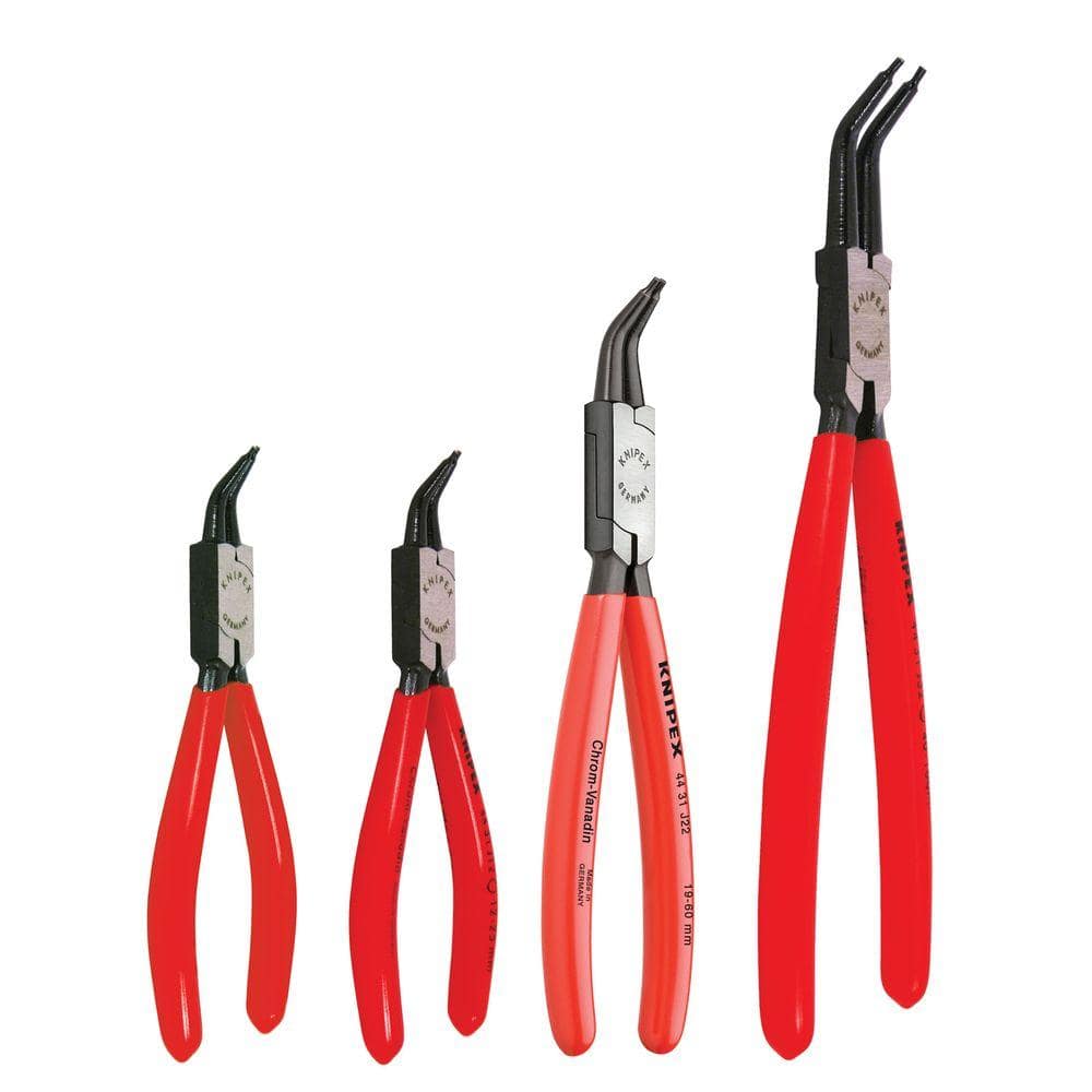 KNIPEX 4-Piece Circlip Snap with Ring Set 9K 00 19 54 US - The Home Depot