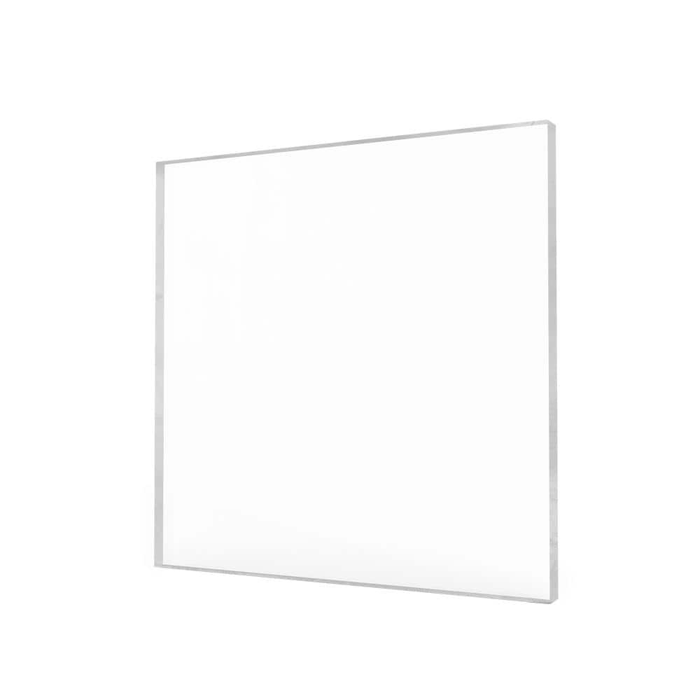 Fab Glass and Mirror Plexiglass 12 in. x 12 in. Clear Square Acrylic ...