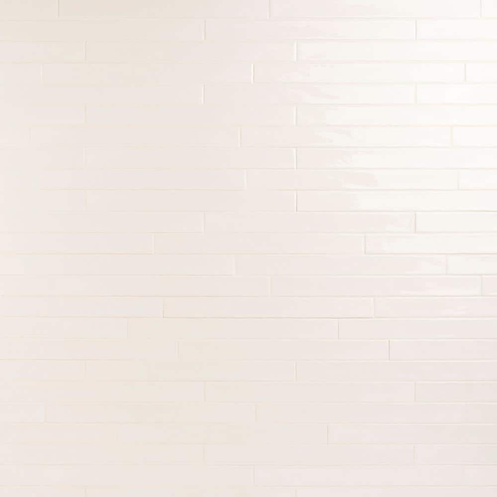 Ivy Hill Tile Nantucket White 2 in. x 0.37 in. Polished Ceramic Wall ...