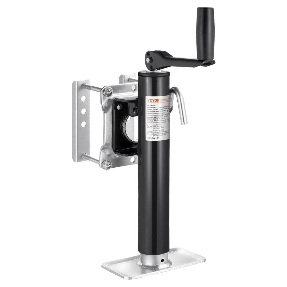 VEVOR Trailer Jack, 2000 lbs. Dynamic Load Capacity, Heavy Duty Swivel ...