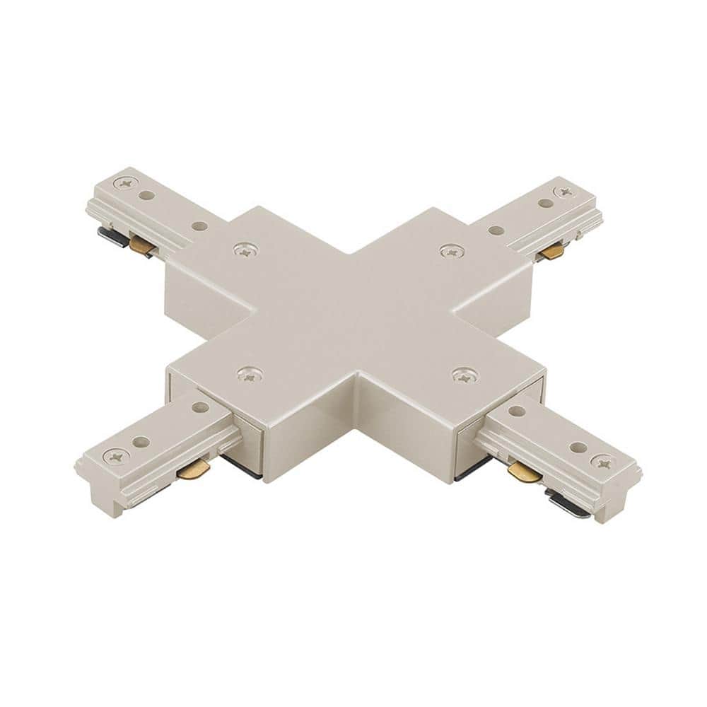 WAC LIMITED H Track Single Circuit X Connector HX-BN - The Home Depot