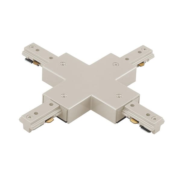 WAC LIMITED H Track Single Circuit X Connector HX-BN - The Home Depot