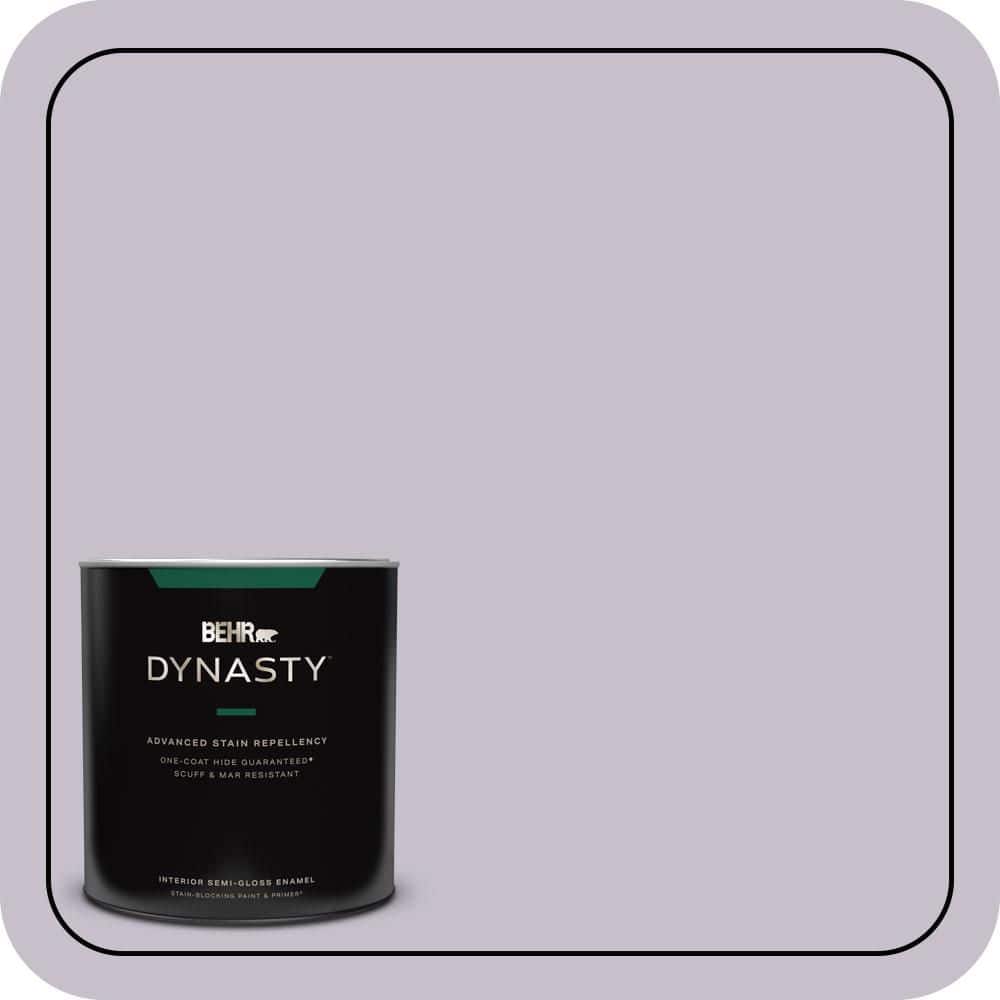 BEHR DYNASTY 1 qt. #660E-3 Foxgloves Semi-Gloss Enamel Interior Stain ...