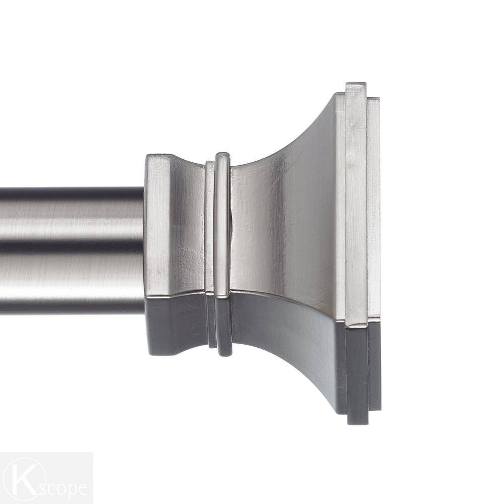 Art Decor 10 ft. Non-Telescoping Drapery Single Rod 1 1/8 in. with ...