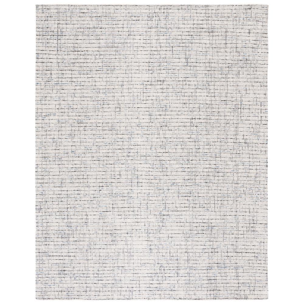 SAFAVIEH Abstract Gray/Ivory 11 ft. x 15 ft. Speckled Area Rug ABT468J ...