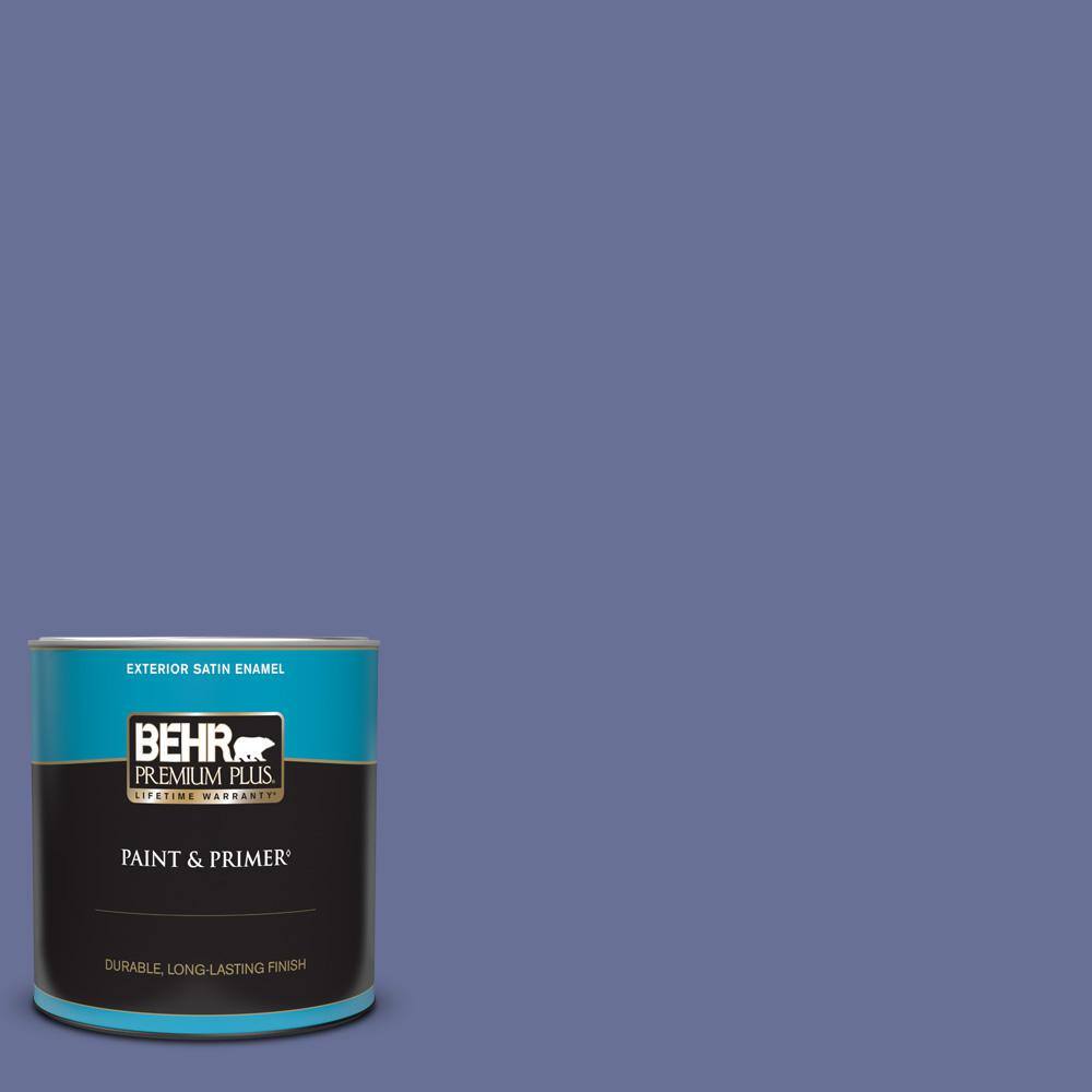 BEHR PREMIUM PLUS 1 qt. #620D-6 Royal Intrigue Satin Enamel Exterior ...