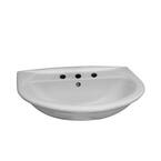 Barclay Products Karla 505 Wall-Hung Bathroom Sink in White 4-824WH