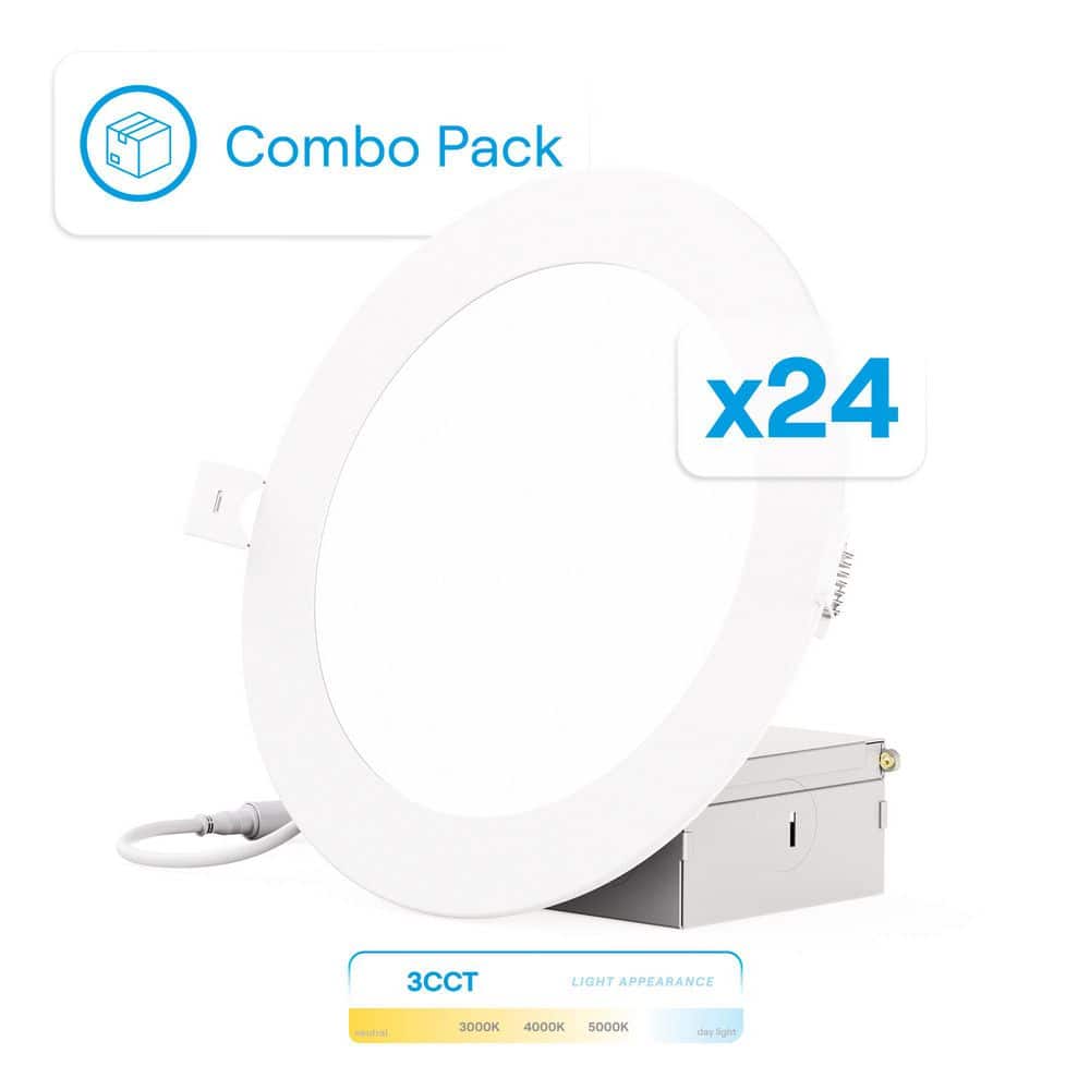 InfiBrite 6 in. 3CCT Selectable 12-Watt 1050 Lumens Ultra-Thin ...