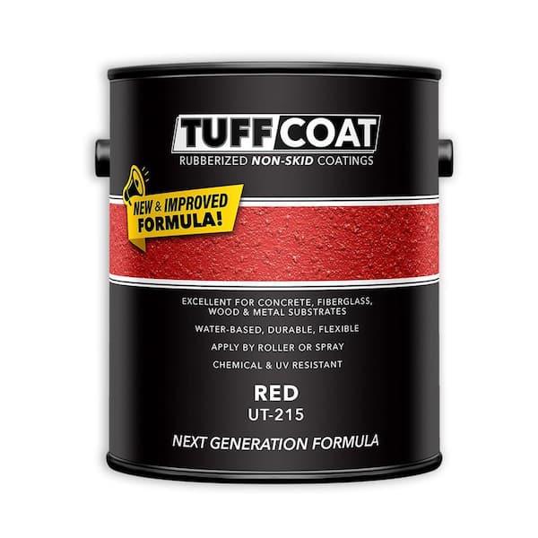 TUFF COAT UT-215 1-Gl Red Interior/Exterior, Concrete/Wood/Fiberglass ...
