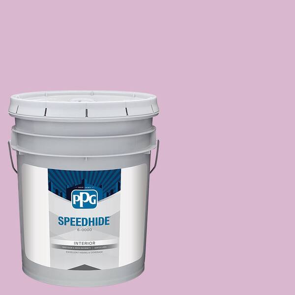 SPEEDHIDE 5 gal. PPG1180-4 Light Mulberry Ultra Flat Interior Paint ...