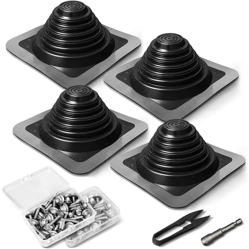 LSFA 1/4 in. to 5-3/4 in. Aluminum Base Vent Flashing with Adjustable ...