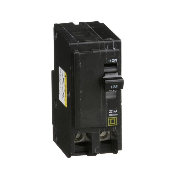 Square D QO 125 Amp 22kA 2-Pole Plug-In Circuit Breaker QO2125VH - The Home Depot