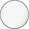 36 in. W x 36 in. H Large Round Mirror with Black Aluminum Frame SN826C ...