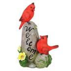 Exhart Solar Cardinal Love Rock Garden Statue 18199-RS - The Home Depot