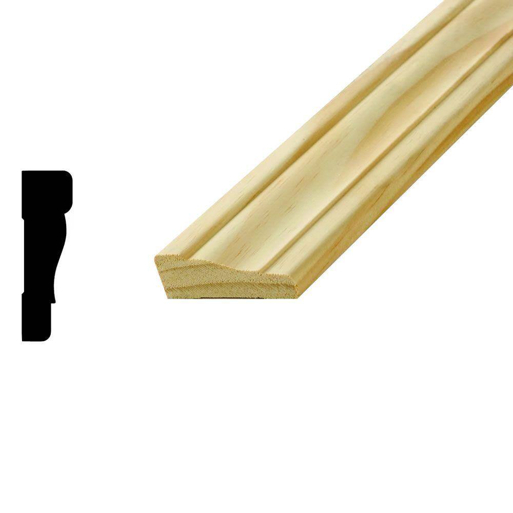 American Wood Moulding WM 356 11/16 in. x 2-1/4 in. x 84 in. Solid Pine ...