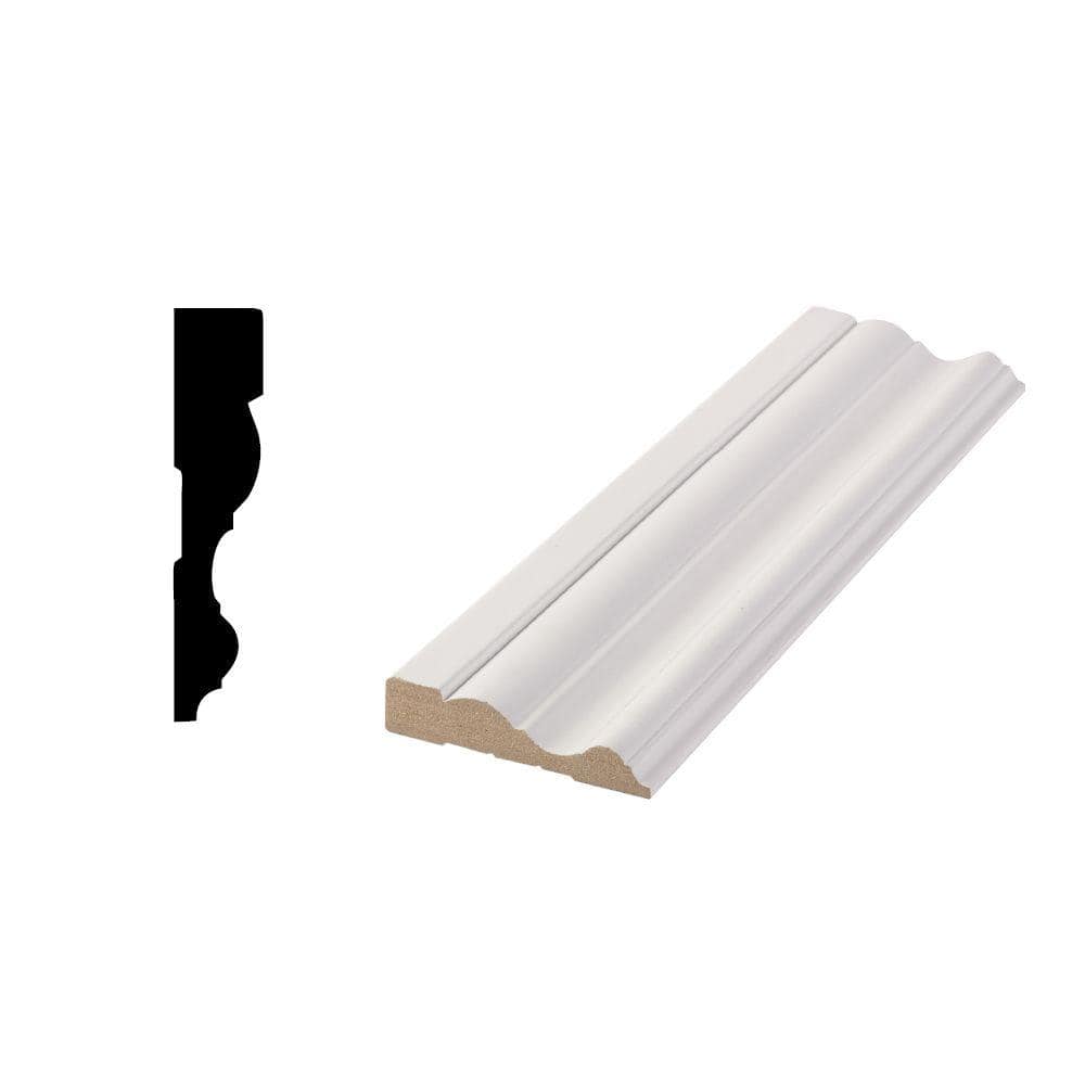 Woodgrain Millwork WM 388 11/16 in. x 3-1/4 in. Primed MDF Casing ... Woodgrain Millwork WM 388 11/16 in. x 3-1/4 in. Primed MDF Casing ...