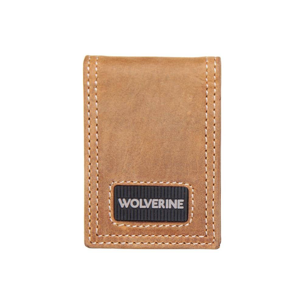 Wolverine Rugged Full Grain Leather Money Clip in Brown WV61-9203-200 ...