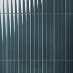 Ivy Hill Tile Mawr Red 5.9 in. x 11.81 in. Polished Fluted Ceramic Wall ...