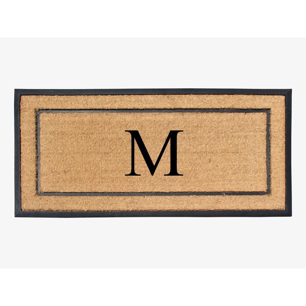 A1 Home Collections A1HC Heavy Duty Frame Molded Double Door Mat Black ...