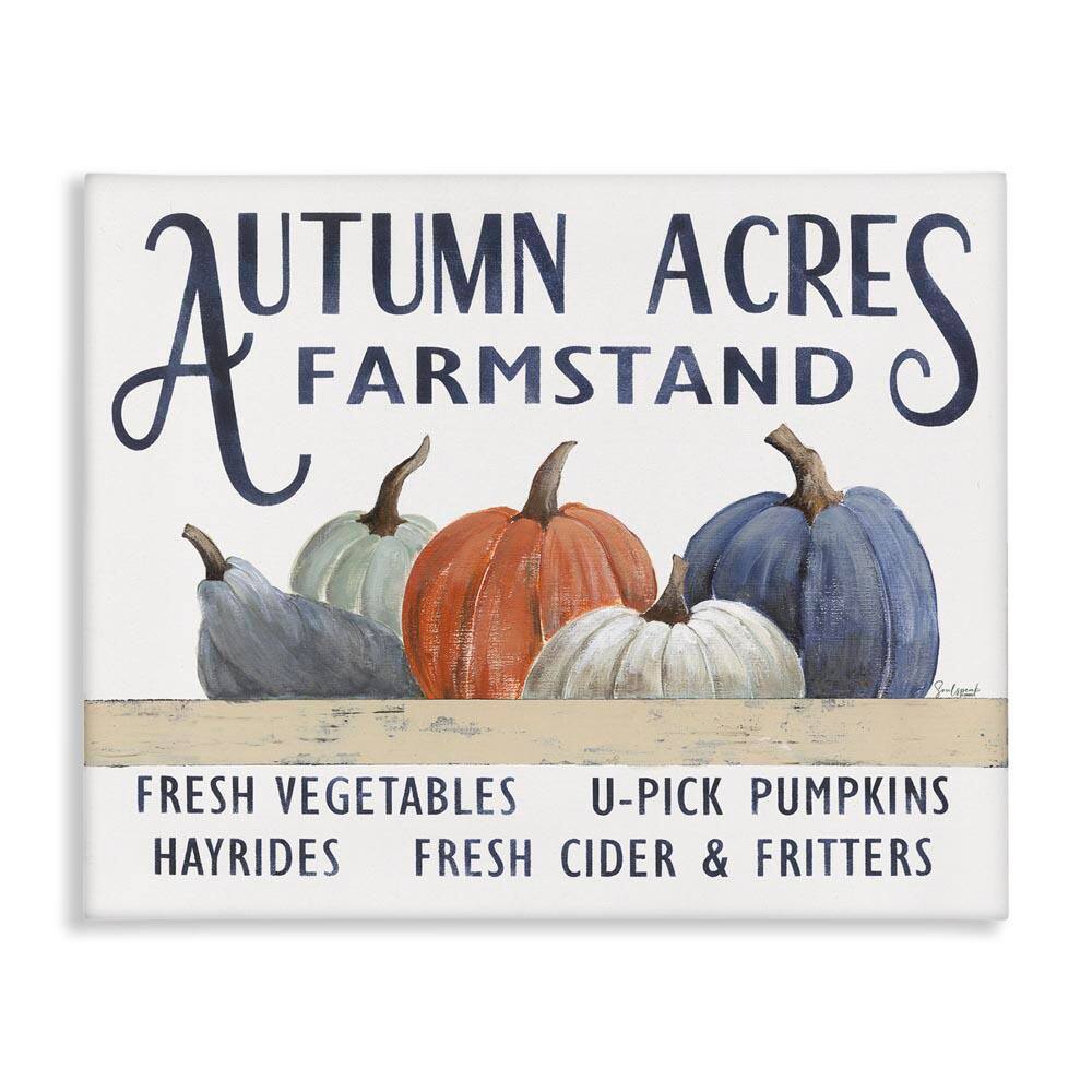 Stupell Industries Autumn Acres Farmstand Fall Signage by Soulspeak and ...