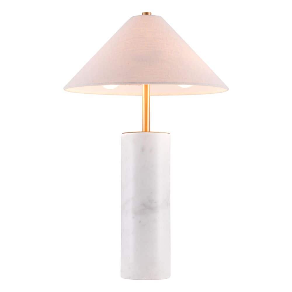 ZUO Ciara 21.7 in. Beige Table Lamp 56100 - The Home Depot