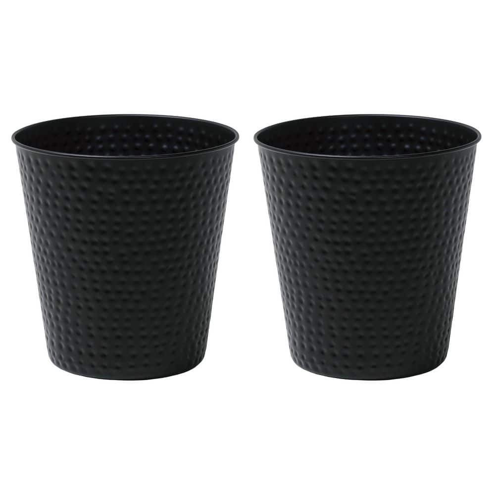 happimess Axel Modern Minimalist Hammered Steel 2 Gal. Waste Bin, Matte ...