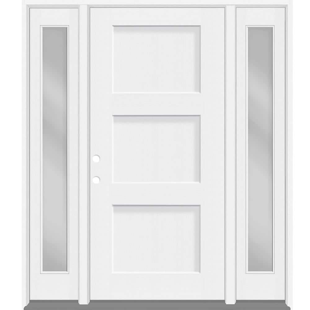 Steves & Sons Legacy 64 in. x 80 in. 3P Equal Shaker RHIS Unfinished ...