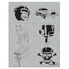 Stencil1 Graffiti 1 Stencil (8-Pack) S1_01_Set01 - The Home Depot
