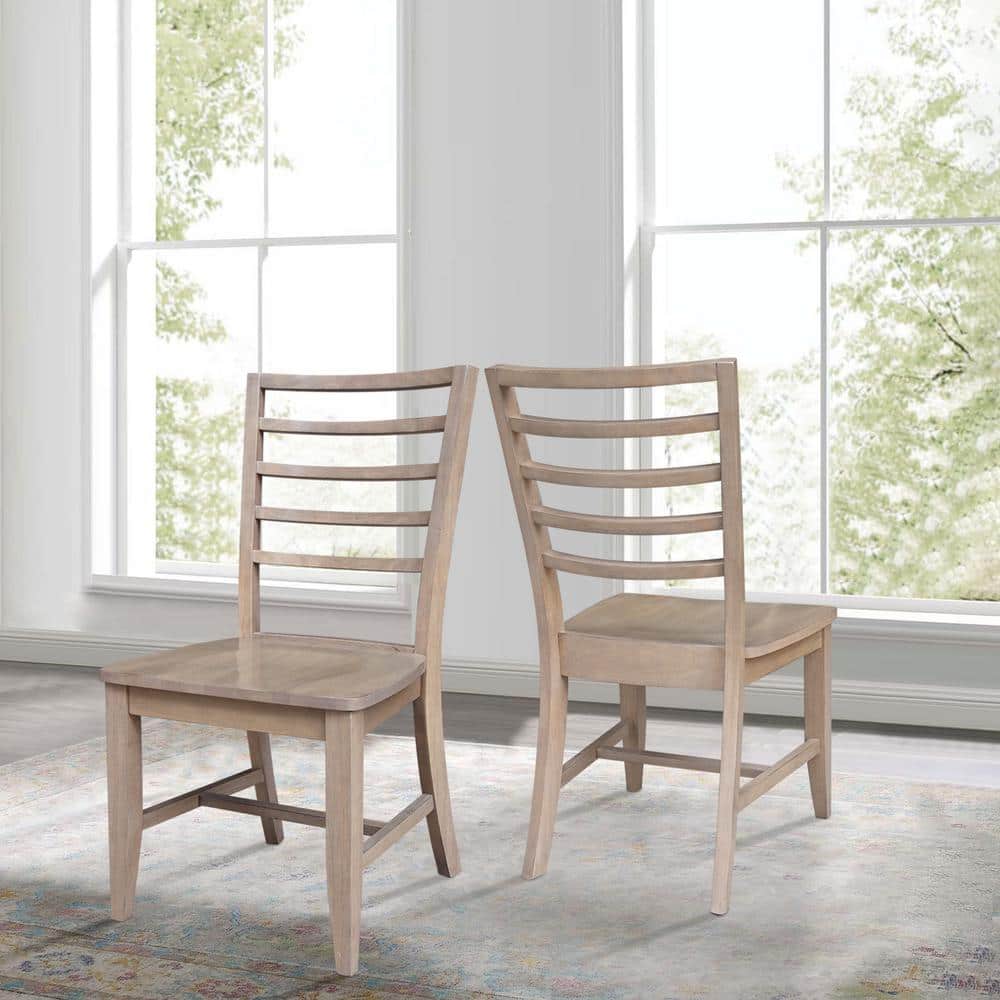 International Concepts Flax Soma Ladderback Dining Chair (set of 2 ...