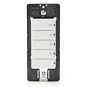 Leviton Decora 15 Amp 15-Minute Indoor In-Wall Timer Switch, 1/2 HP/9 ...