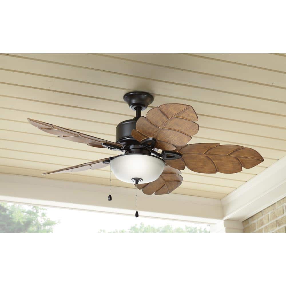 Home Decorators Collection Palm Cove 52 in. Indoor/Outdoor LED Natural ...