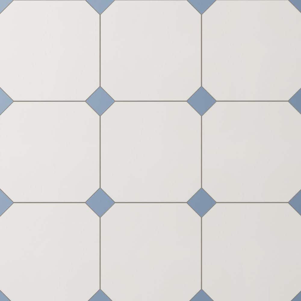 Reviews for Merola Tile Vaudeville Octagon Nacar with Taco Azzuro 8 in ...