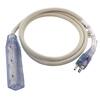 AC WORKS 5 ft. 15-Amp 12/3 Heavy Duty Tri-Outlet Power Strip Cord with ...