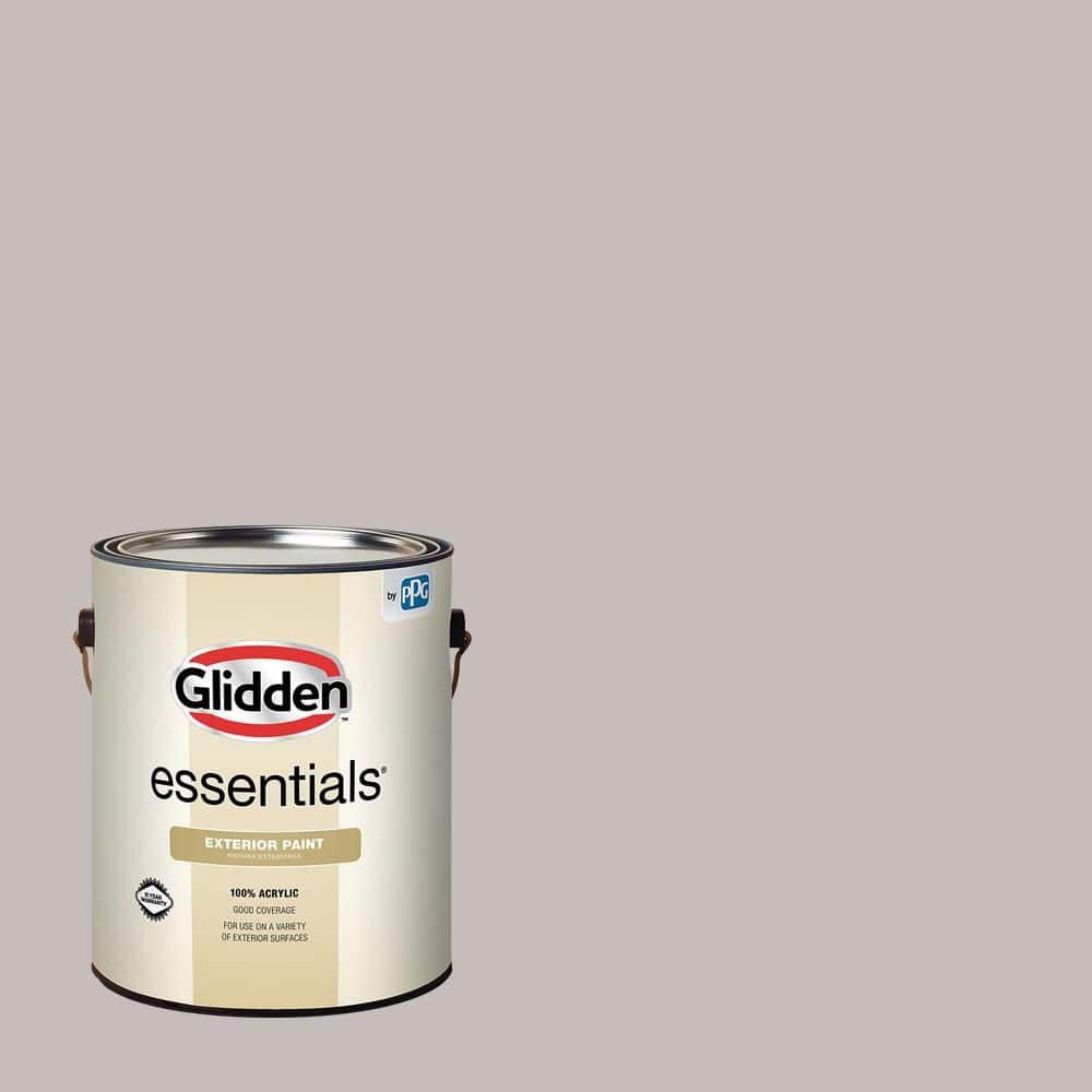 Glidden Essentials 1 gal. PPG1004-3 Hush Flat Exterior Paint PPG1004 ...